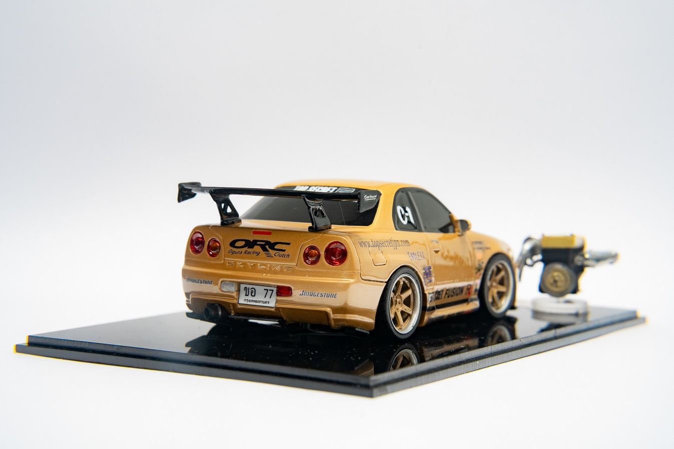 Top Secret Thailand - R34 MINI SD Model car with Engine - LIMITED EDIT